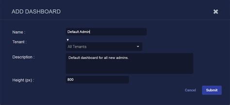 Working With Dashboards