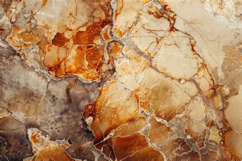 Photo Of Warm Brown Marble Pattern With White Veins Background Texture
