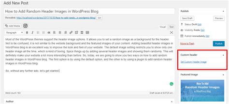 How To Add Random Header Images In Wordpress Blog Devotepress