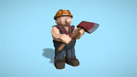 Low Poly Lumberjack Download Free 3d Model By Daz Darren Hogan