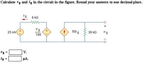 solved calculate v0 and i0 in the circuit in the figure