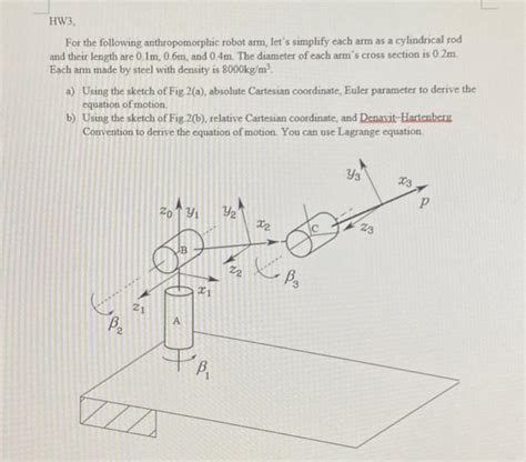 Solved Hw3 For The Following Anthropomorphic Robot Arm