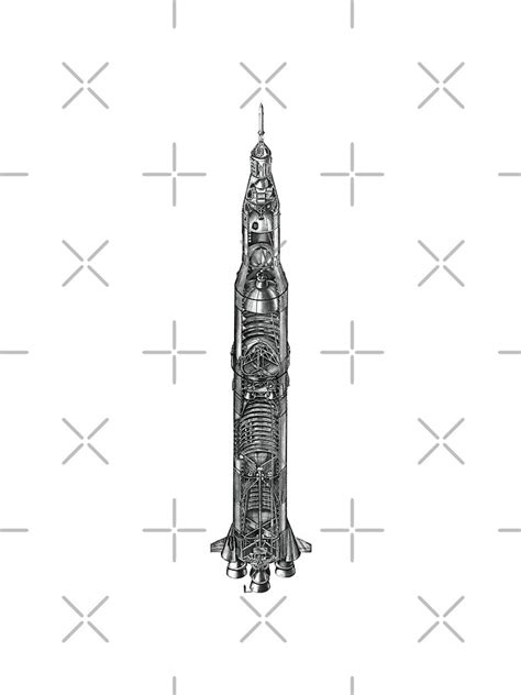 Apollo Saturn V Blueprint In High Resolution White Mini Skirt For Sale By Rhorowitz Redbubble