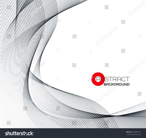 Vector Abstract Black Wave Design Element Stock Vector Royalty Free