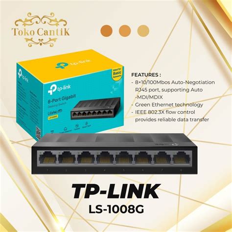 Jual Tp Link Ls1008g 8 Port 10 100 1000mbps Switch Hub Lan 8port Tplink