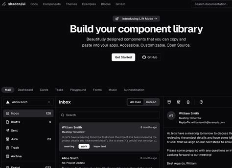 Css라이브러리 Shadcnui 소개 아름답게 설계된 컴포넌트 라이브러리