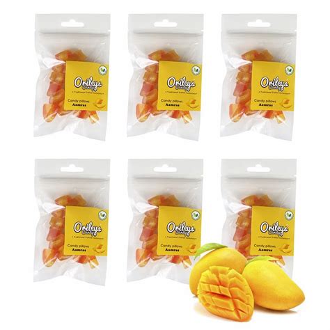 Aamras Pillow Candy Pack Of 6 Hard Candy Orileys T J Dharam