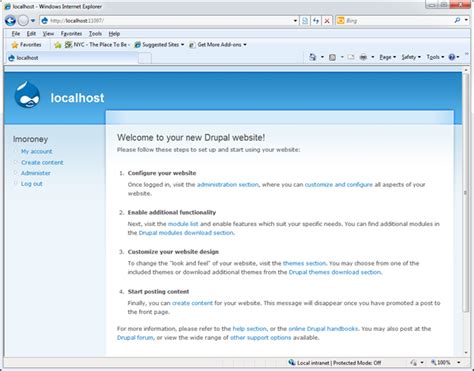drupal on windows easier done than said codeproject