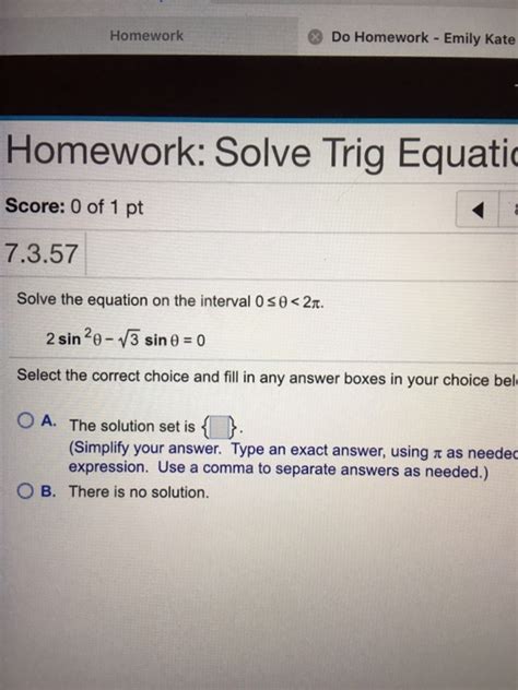 Solved Homework And Do Homework Emily Kate Homework Solve