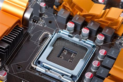Cpu Socket 775 Stock Image Image Of Chip Motherboard 13878945