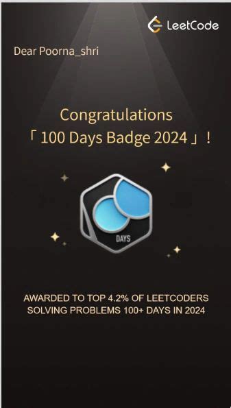 Poorna Shri On Linkedin Leetcode Problemsolving Achievement
