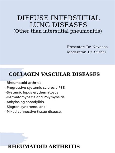 Diffuse Interstitial Lung Diseases Pdf Respiratory Diseases Lung