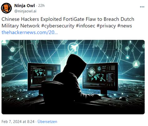 Dutch Military Network Hacked Via Fortigate Volt Typhoon Botnet In Us Systems For 5 Years