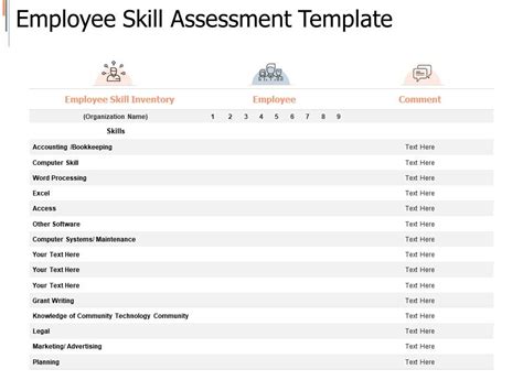 Employee Skill Assessment Template Planning Ppt Powerpoint Presentation