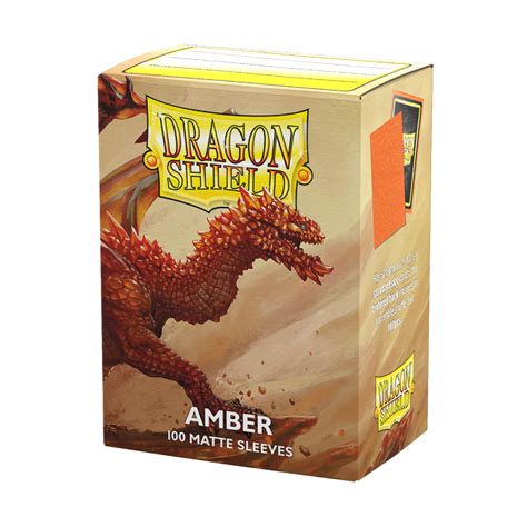 Dragon Shield Standard Size Sleeves Amber Matte 100