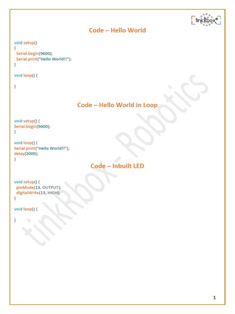 Tinkrbox Robotics Kit Circuits Connection And Codes Pdf Electrical Engineering Computer
