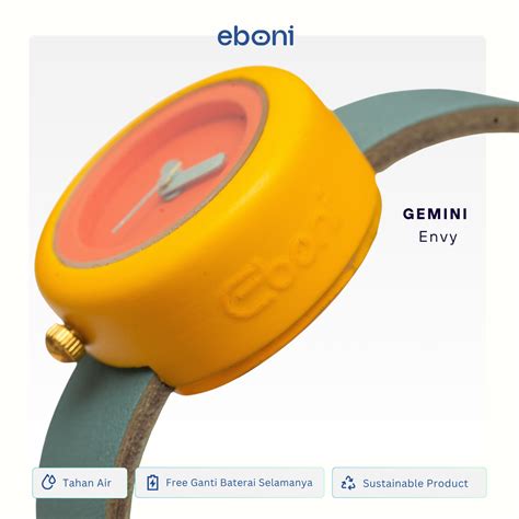Eboni Jam Tangan Kayu Gemini Envy Eboniwatch