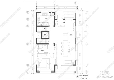 别墅室内装修施工图下载【id 1134107460】 知末案例馆