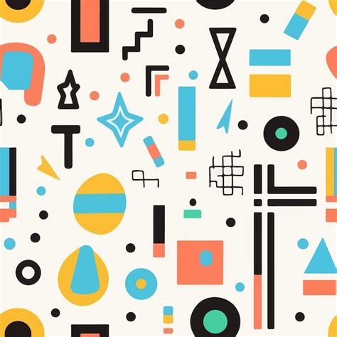 Premium Vector Geometric Abstract Seamless Pattern Vector