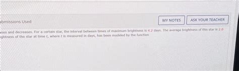 Solved A Cepheid Variable Star Is A Star Whose Brightness