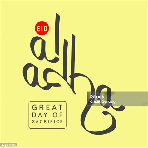 벡터 이드 알 아드아 타이포그래피 디자인과 아랍어 서예 빈티지 우아한 디자인 영어로 번역 축복 이드 알 아드하 0명에 대한 스톡 벡터 아트 및 기타 이미지 Istock