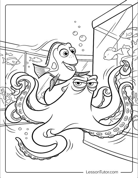 Finding Dory Coloring Pages Lesson Tutor