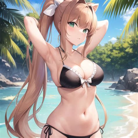 Monika Ddlc 86 By Slippyai On Deviantart
