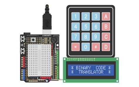 circuit design binary code translator numbers 0 to 9 tinkercad