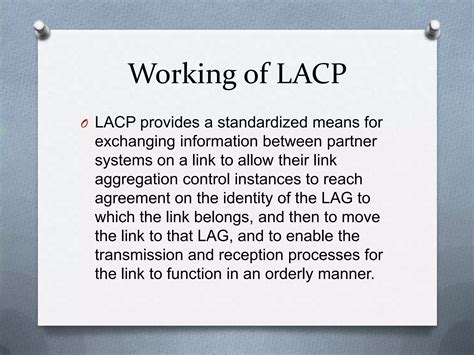 Link Aggregation Control Protocol Ppt