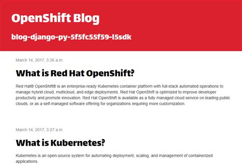 Install An Application From Source Code In A Github Repository Using The Openshift Web Console