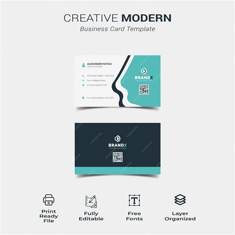 Vektor Visitenkarte Layout Corporate Visitenkarte Vorlage Layout Vektor Illustration Premium