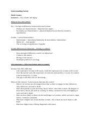 Week 6 Lecture 6 Notes Understanding Society Docx Understanding Society Week 6 Notes Lecture 6
