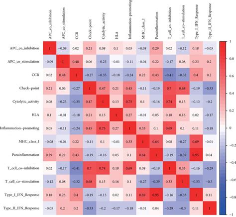 Correlation Analysis Of Immune Cells And Immunological Functions The Download Scientific