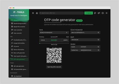 Generate Otp Codes For Multi Factor Authentication Issue Corentinth It Tools Github