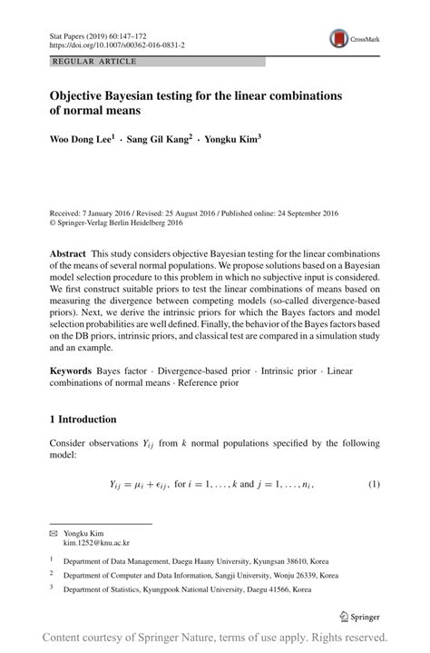 Objective Bayesian Testing For The Linear Combinations Of Normal Means