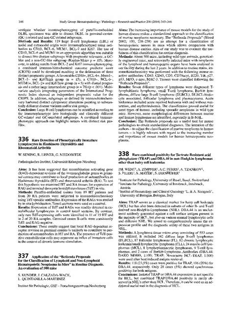 Pdf Rare Detection Of Phenotypically Immature Lymphocytes In Hashimoto Thyroiditis And