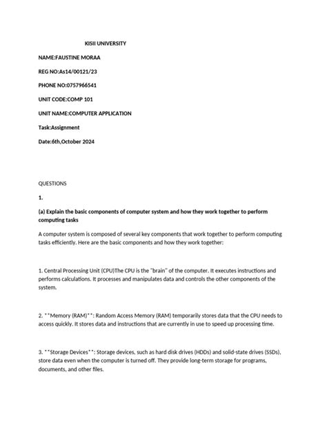 Comp 101 Assignment 1 Pdf