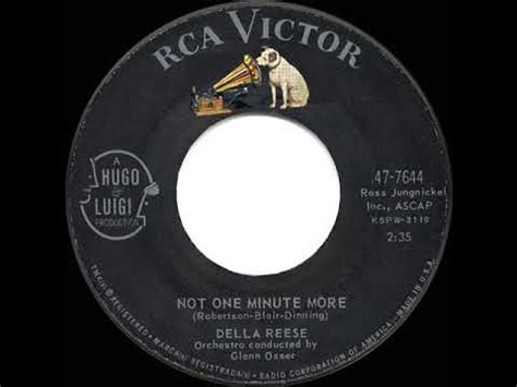 1960 Hits Archive Not One Minute More Della Reese Youtube Music