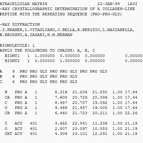 Extract Of A PDB Sample Rcsb Org Pdb Files 1mbs Pdb Download Scientific Diagram