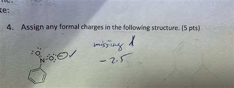 solved 4 assign any formal charges in the following