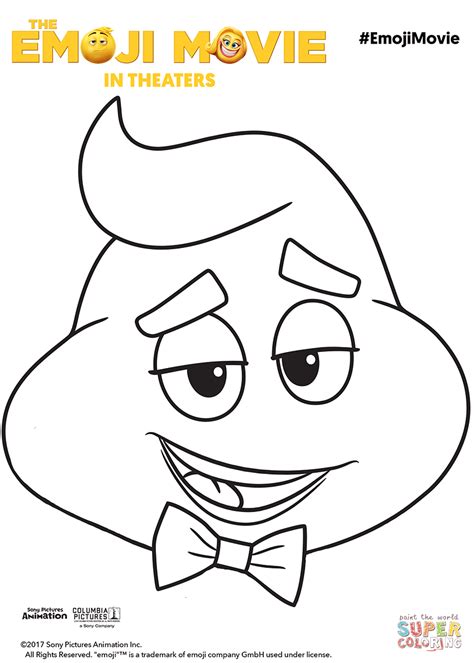 Poop Emoji Coloring Pages Coloring Nation