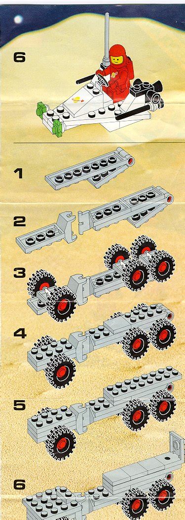 Lego Instructions For Set 6870 Space Probe Launcher Space Classic