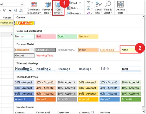 How To Create Cell Style In Excel