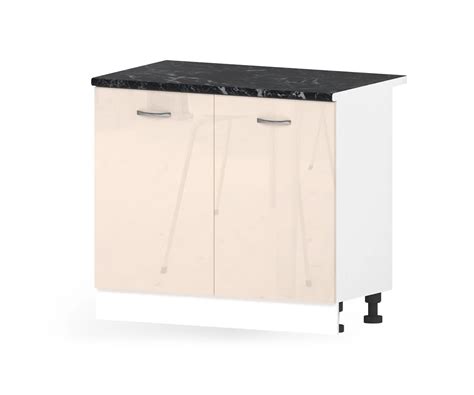 Долен шкаф за кухня Алис B24 Крем гланц 100 см Мебели Венус