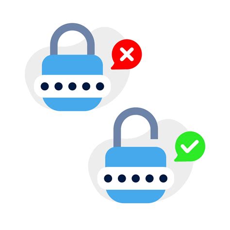 Wrong And Correct Password Concept Illustration Flat Design Vector Eps10 Modern Graphic Element
