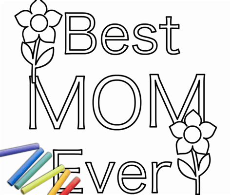 Kawaii Coloring Pages Best Mom Ever Coloring Pages