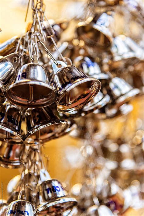 Golden Decorative Bells In Temple By Stocksy Contributor Bisual