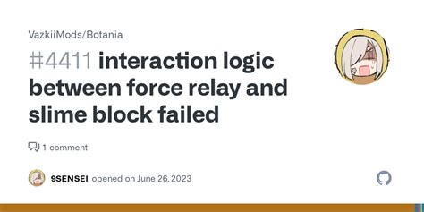 Interaction Logic Between Force Relay And Slime Block Failed Issue