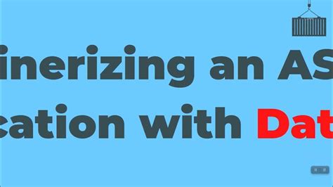 4 Containerize Application With Sql Server Using Docker Compose Youtube