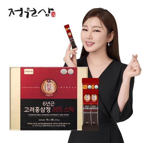 [정원삼] 6년근 고려홍삼정 365스틱 10g X 30포 Ssg Com